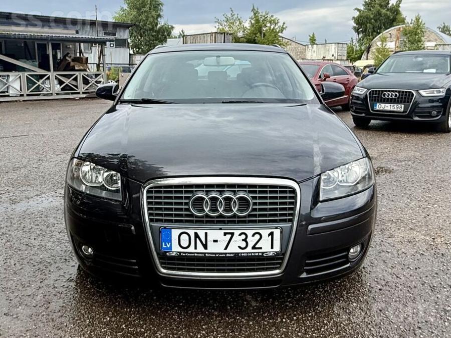 Black Audi A3 2007 in Riga, with an engine capacity of 1.90 L and mileage of 0 thousand km for 2990 €, photo 3 on AUTOMOTO.COM.LV