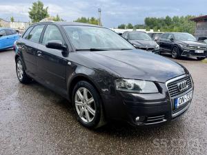 Black Audi A3 2007 in Riga, with an engine capacity of 1.90 L and mileage of 0 thousand km for 2990 €, photo 4 on AUTOMOTO.COM.LV
