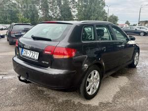Black Audi A3 2007 in Riga, with an engine capacity of 1.90 L and mileage of 0 thousand km for 2990 €, photo 5 on AUTOMOTO.COM.LV