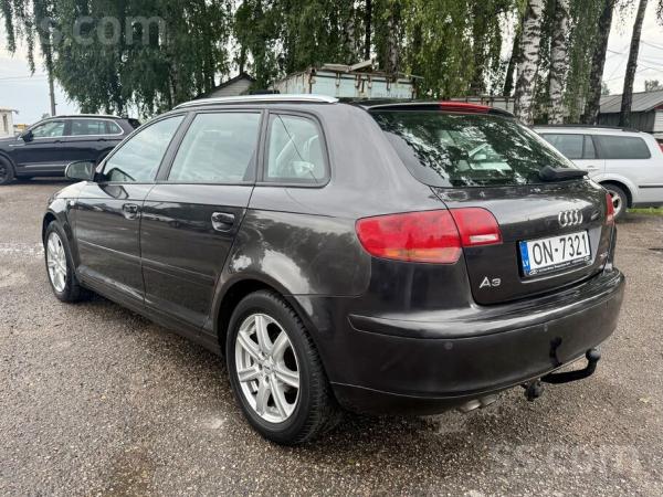 Black Audi A3 2007 in Riga, with an engine capacity of 1.90 L and mileage of 0 thousand km for 2990 €, photo 5 on AUTOMOTO.COM.LV