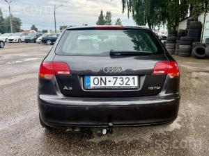 Black Audi A3 2007 in Riga, with an engine capacity of 1.90 L and mileage of 0 thousand km for 2990 €, photo 7 on AUTOMOTO.COM.LV