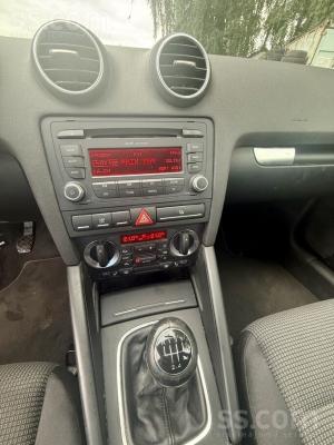 Black Audi A3 2007 in Riga, with an engine capacity of 1.90 L and mileage of 0 thousand km for 2990 €, photo 10 on AUTOMOTO.COM.LV