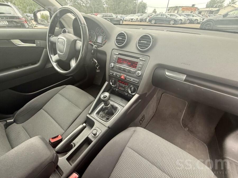 Black Audi A3 2007 in Riga, with an engine capacity of 1.90 L and mileage of 0 thousand km for 2990 €, photo 13 on AUTOMOTO.COM.LV