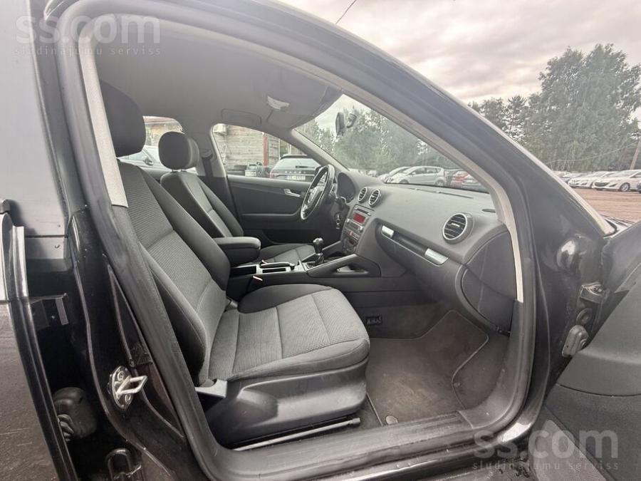 Black Audi A3 2007 in Riga, with an engine capacity of 1.90 L and mileage of 0 thousand km for 2990 €, photo 14 on AUTOMOTO.COM.LV