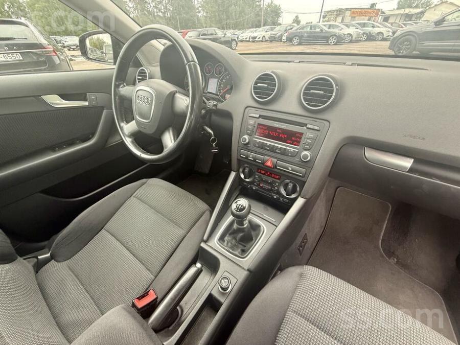 Black Audi A3 2007 in Riga, with an engine capacity of 1.90 L and mileage of 0 thousand km for 2990 €, photo 16 on AUTOMOTO.COM.LV