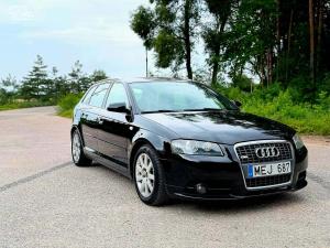Melns Audi A3 2007 Kauņa, ar dzinēja tilpumu 2.00 L un nobraukumu 280 tūkst. km par 2890 €, foto  vietnē AUTOMOTO.COM.LV