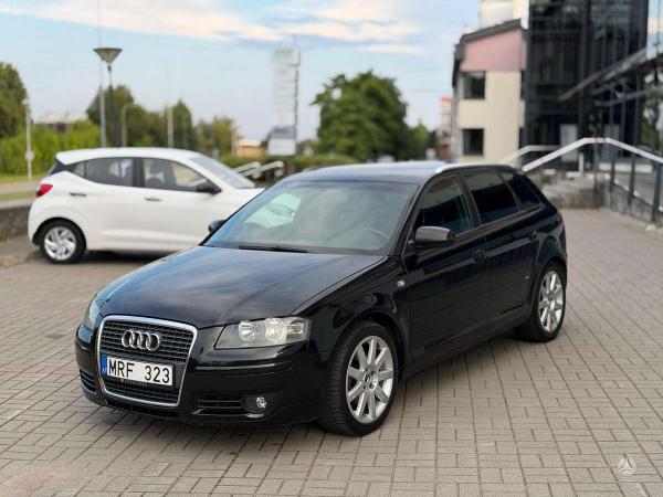 Черный Ауди А3 2007 в Вильнюс, объемом двигателя 2.00 л и пробегом 292 тыс. км за 1900 €, фото 2 на AUTOMOTO.COM.LV