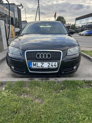 Melns Audi A3 2007 Kauņa, ar dzinēja tilpumu 1.80 L un nobraukumu 197 tūkst. km par 2500 €, foto  vietnē AUTOMOTO.COM.LV