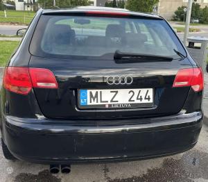 Black Audi A3 2007 in Kaunas, with an engine capacity of 1.80 L and mileage of 197 thousand km for 2500 €, photo 3 on AUTOMOTO.COM.LV