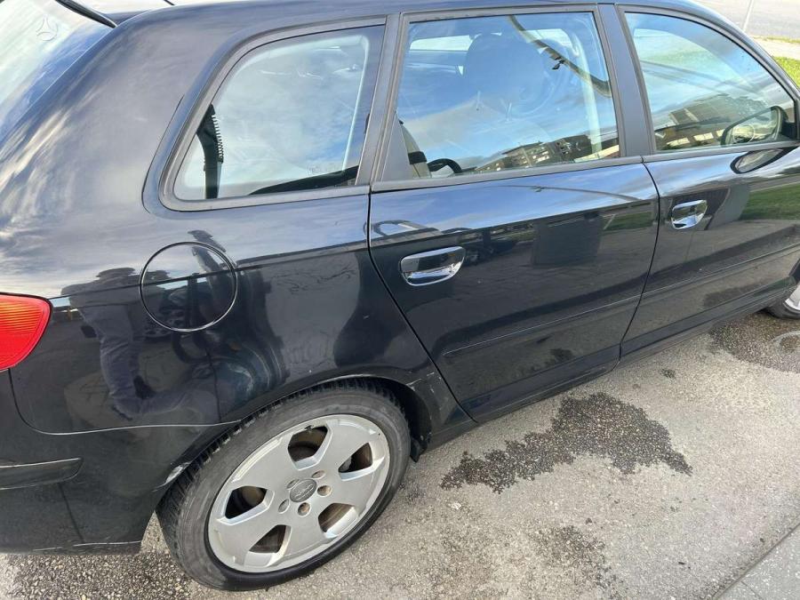 Black Audi A3 2007 in Kaunas, with an engine capacity of 1.80 L and mileage of 197 thousand km for 2500 €, photo 7 on AUTOMOTO.COM.LV