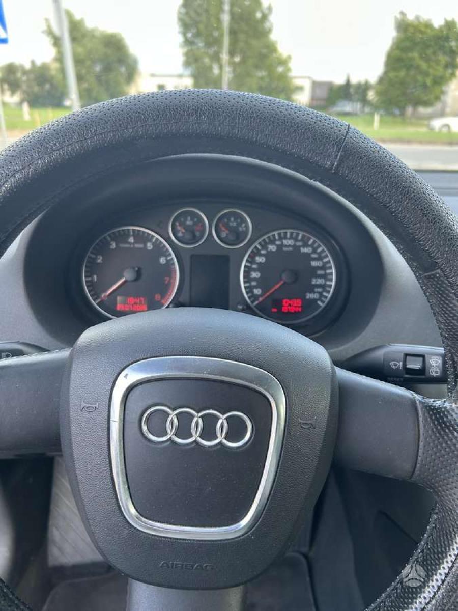 Black Audi A3 2007 in Kaunas, with an engine capacity of 1.80 L and mileage of 197 thousand km for 2500 €, photo 10 on AUTOMOTO.COM.LV