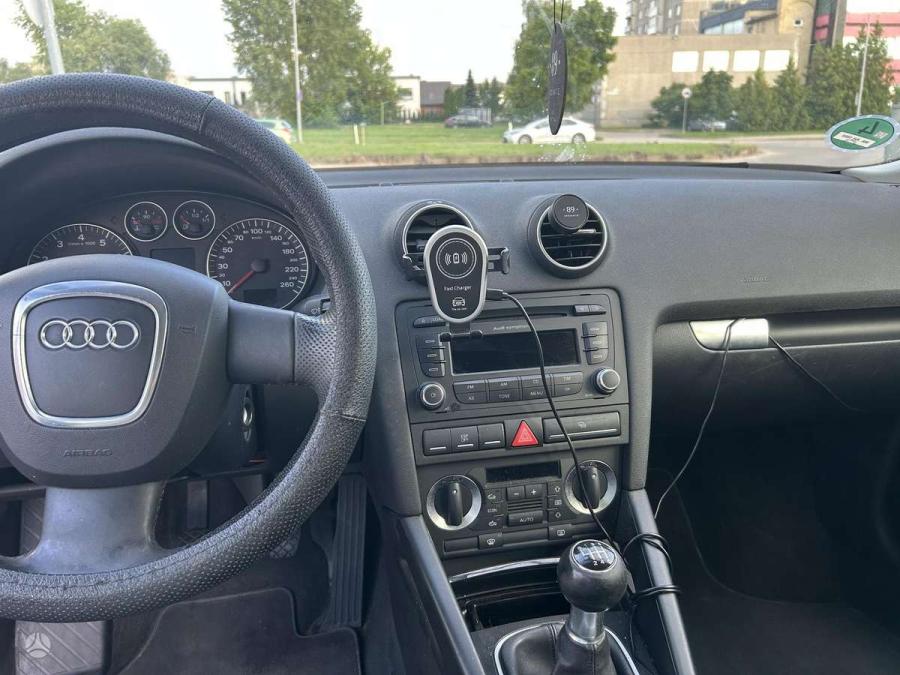 Black Audi A3 2007 in Kaunas, with an engine capacity of 1.80 L and mileage of 197 thousand km for 2500 €, photo 14 on AUTOMOTO.COM.LV
