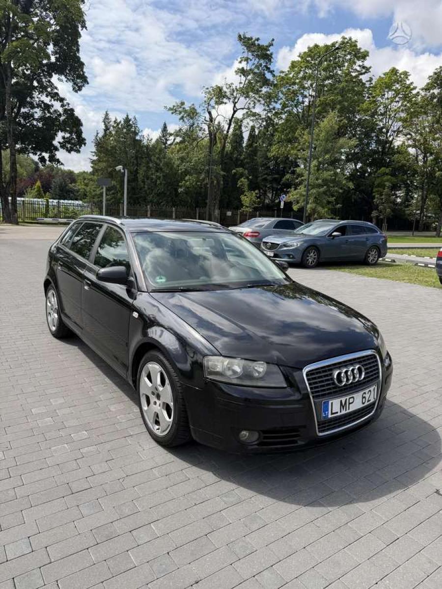 Black Audi A3 2007 in Kaunas, with an engine capacity of 1.97 L and mileage of 445 thousand km for 1499 €, photo 8 on AUTOMOTO.COM.LV