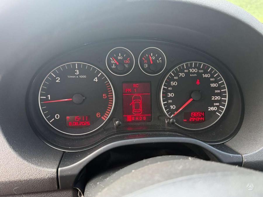 Black Audi A3 2007 in Kaunas, with an engine capacity of 1.97 L and mileage of 294 thousand km for 1575 €, photo 9 on AUTOMOTO.COM.LV
