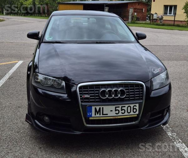 Black Audi A3 2007 in Jelgava, with an engine capacity of 1.60 L and mileage of 311 thousand km for 2700 €, photo 2 on AUTOMOTO.COM.LV