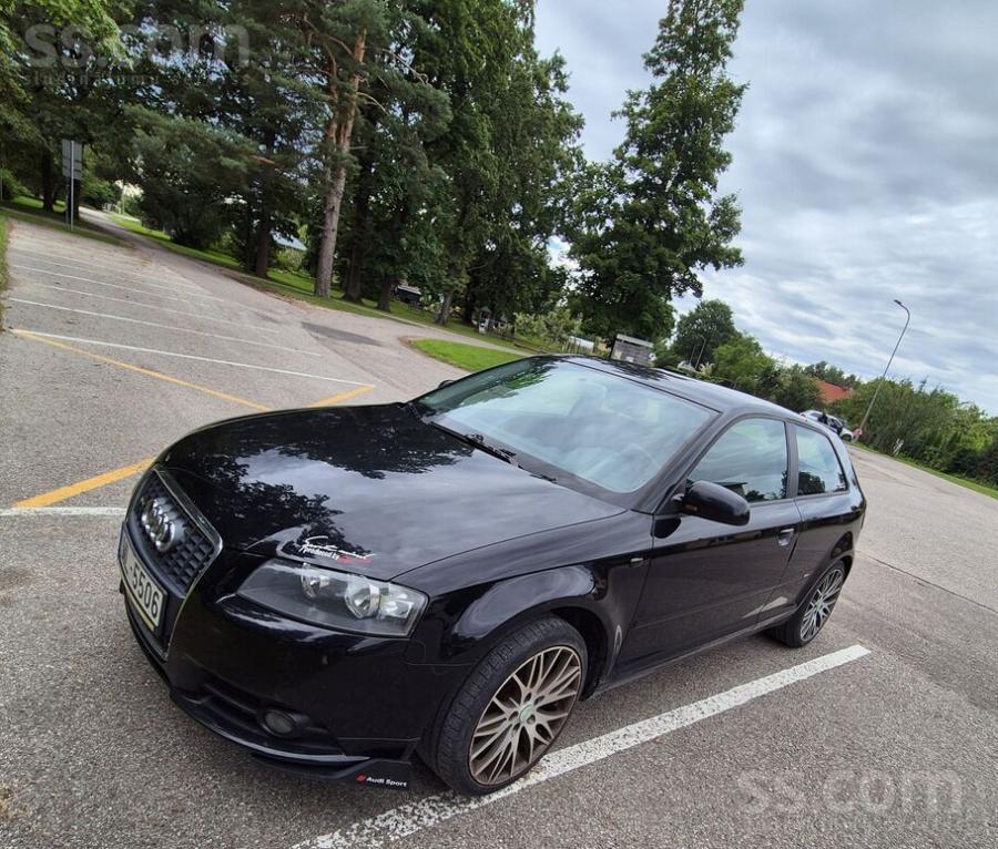 Black Audi A3 2007 in Jelgava, with an engine capacity of 1.60 L and mileage of 311 thousand km for 2700 €, photo 4 on AUTOMOTO.COM.LV