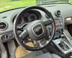 Black Audi A3 2007 in Jelgava, with an engine capacity of 1.60 L and mileage of 311 thousand km for 2700 €, photo 5 on AUTOMOTO.COM.LV