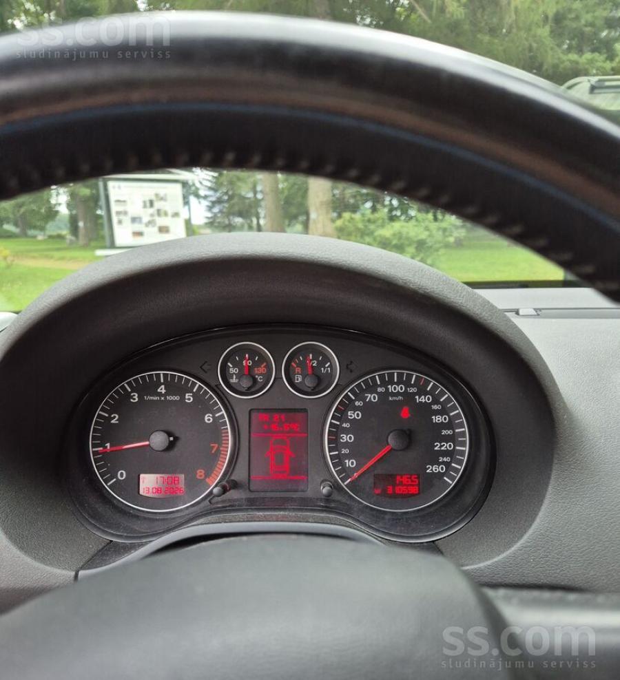 Black Audi A3 2007 in Jelgava, with an engine capacity of 1.60 L and mileage of 311 thousand km for 2700 €, photo 6 on AUTOMOTO.COM.LV