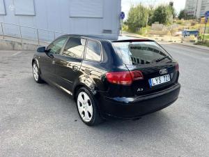 Black Audi A3 2007 in Vilnius, with an engine capacity of 1.97 L and mileage of 341 thousand km for 2300 €, photo 8 on AUTOMOTO.COM.LV