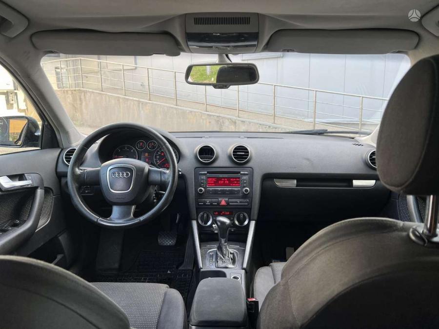 Black Audi A3 2007 in Vilnius, with an engine capacity of 1.97 L and mileage of 341 thousand km for 2300 €, photo 10 on AUTOMOTO.COM.LV