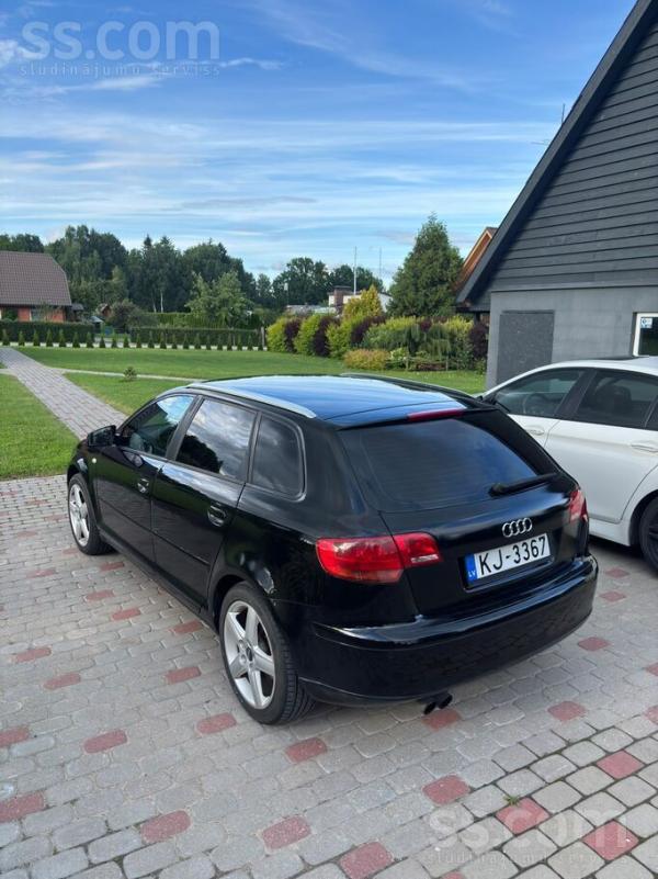 Black Audi A3 2007 in Limbazi, with an engine capacity of 2.00 L and mileage of 354 thousand km for 4200 €, photo 6 on AUTOMOTO.COM.LV