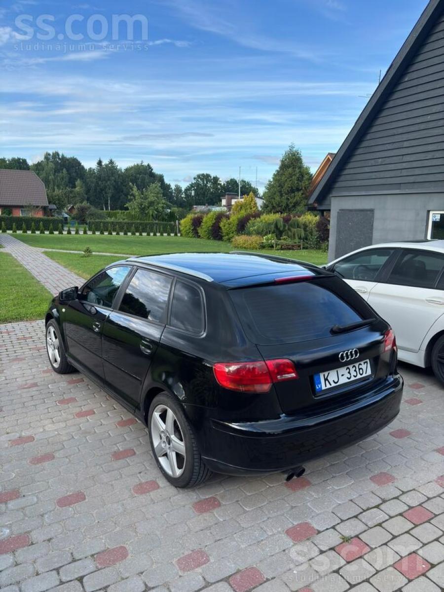 Black Audi A3 2007 in Limbazi, with an engine capacity of 2.00 L and mileage of 354 thousand km for 4200 €, photo 7 on AUTOMOTO.COM.LV