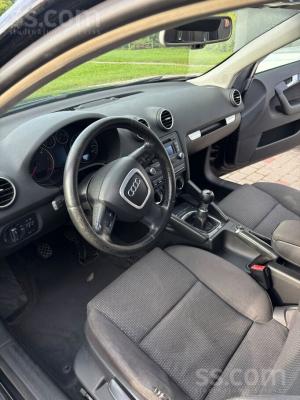 Black Audi A3 2007 in Limbazi, with an engine capacity of 2.00 L and mileage of 354 thousand km for 4200 €, photo 9 on AUTOMOTO.COM.LV