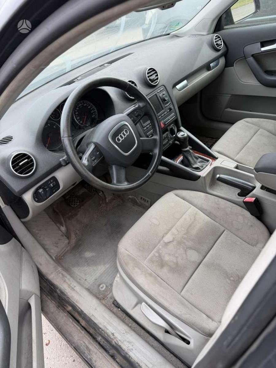 Черный Ауди А3 2007 в Каунас, объемом двигателя 1.80 л и пробегом 245 тыс. км за 575 €, фото 8 на AUTOMOTO.COM.LV