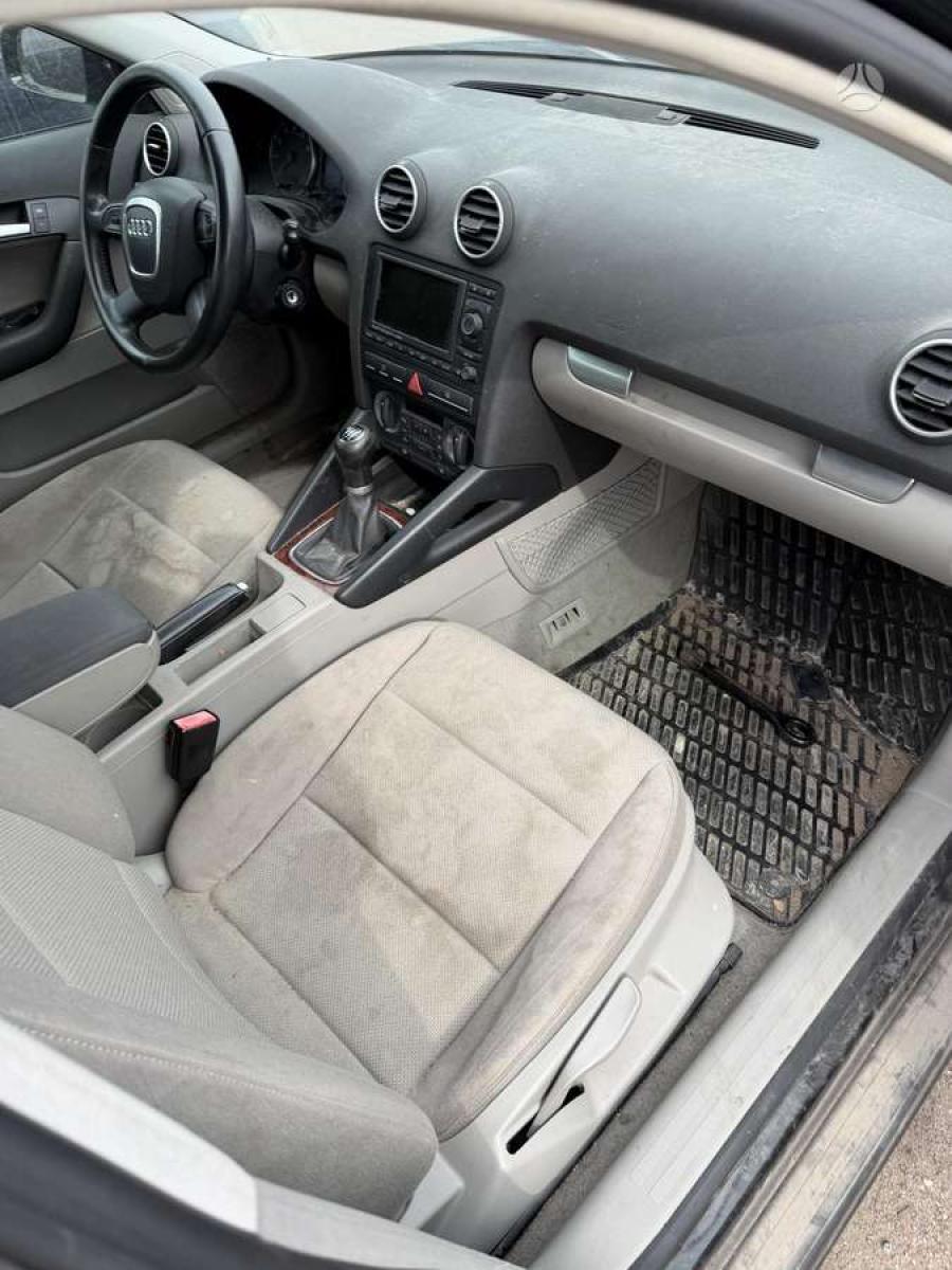 Черный Ауди А3 2007 в Каунас, объемом двигателя 1.80 л и пробегом 245 тыс. км за 575 €, фото 9 на AUTOMOTO.COM.LV