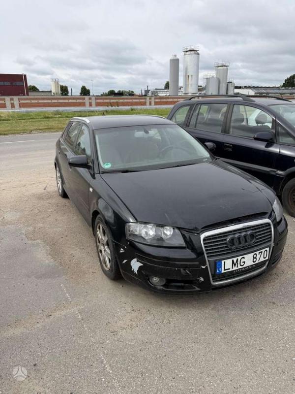 Melns Audi A3 2007 Kauņa, ar dzinēja tilpumu 1.80 L un nobraukumu 245 tūkst. km par 575 €, foto 2 vietnē AUTOMOTO.COM.LV