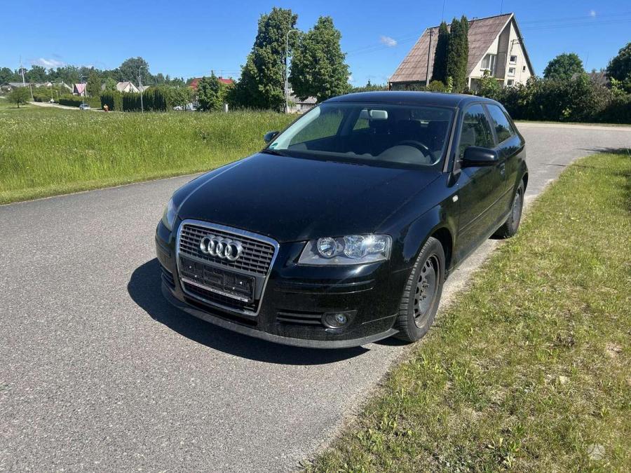 Black Audi A3 2007 in Alytus, with an engine capacity of 1.80 L and mileage of 221 thousand km for 2300 €, photo 1 on AUTOMOTO.COM.LV
