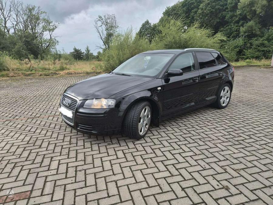 Melns Audi A3 2007 Kauņa, ar dzinēja tilpumu 1.90 L un nobraukumu 268 tūkst. km par 3100 €, foto 1 vietnē AUTOMOTO.COM.LV