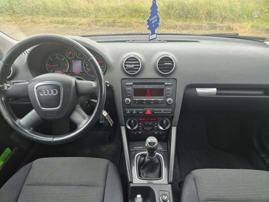 Melns Audi A3 2007 Kauņa, ar dzinēja tilpumu 1.90 L un nobraukumu 268 tūkst. km par 3100 €, foto 16 vietnē AUTOMOTO.COM.LV