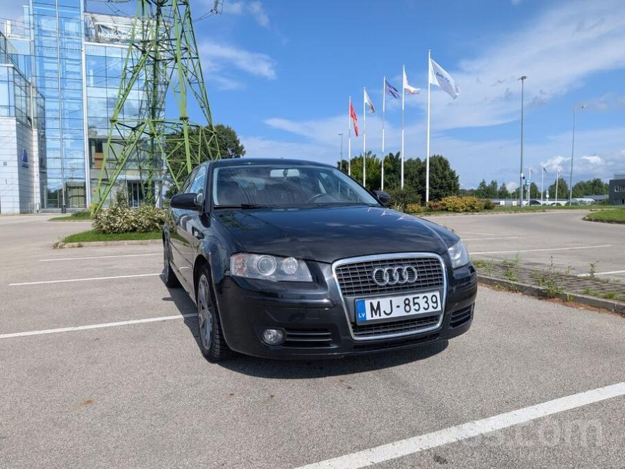 Black Audi A3 2007 in Riga, with an engine capacity of 1.80 L and mileage of 266 thousand km for 2900 €, photo 1 on AUTOMOTO.COM.LV