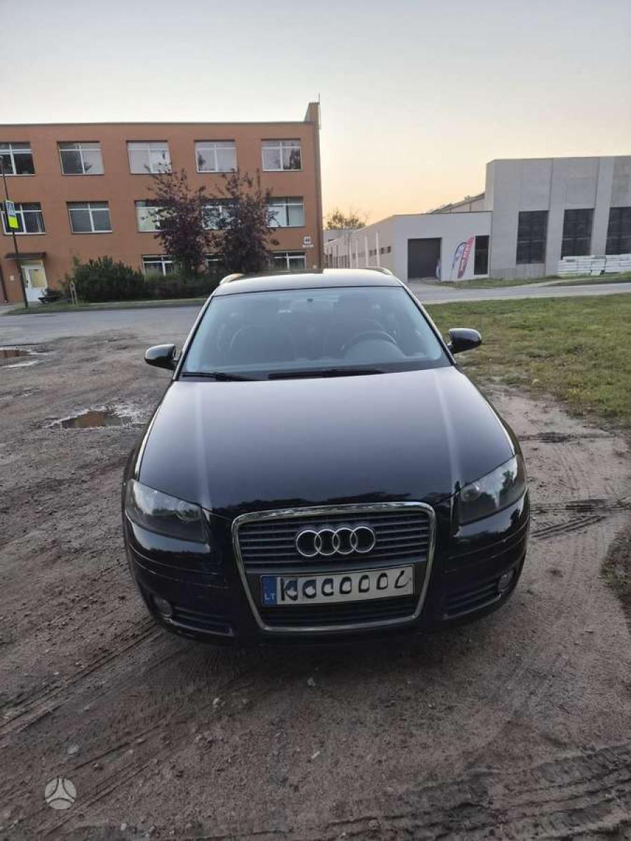 Черный Ауди А3 2007 в Каунас, объемом двигателя 1.97 л и пробегом 223 тыс. км за 2600 €, фото 1 на AUTOMOTO.COM.LV