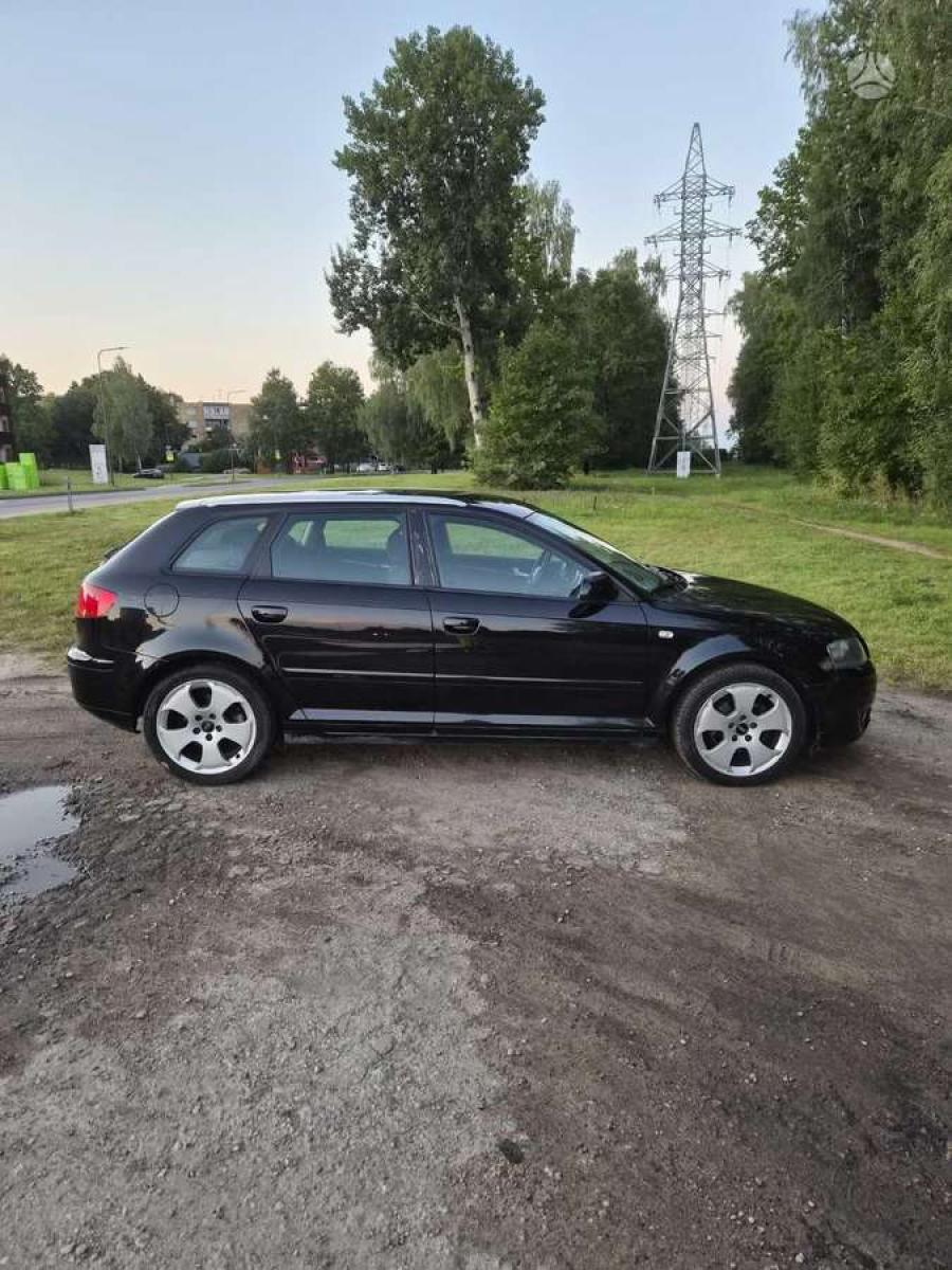 Черный Ауди А3 2007 в Каунас, объемом двигателя 1.97 л и пробегом 223 тыс. км за 2600 €, фото 6 на AUTOMOTO.COM.LV