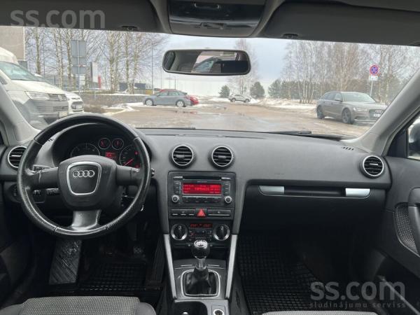 Черный Ауди А3 2007 в Рига, объемом двигателя 1.90 л и пробегом 296 тыс. км за 2900 €, фото 7 на AUTOMOTO.COM.LV