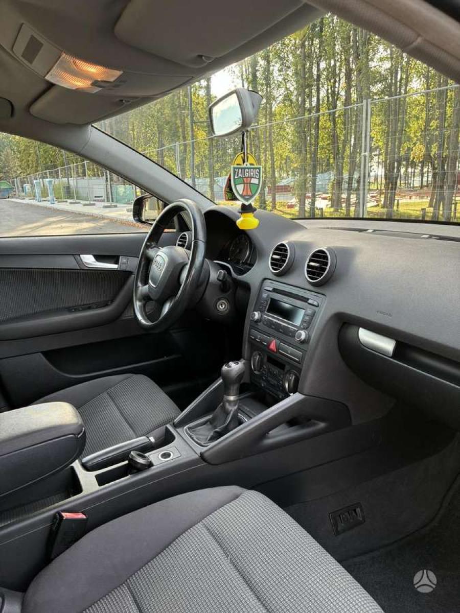 Черный Ауди А3 2007 в Каунас, объемом двигателя 1.90 л и пробегом 240 тыс. км за 3100 €, фото 10 на AUTOMOTO.COM.LV
