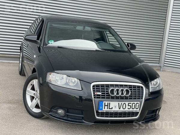 Black Audi A3 2007 in Riga, with an engine capacity of 2.00 L and mileage of 295 thousand km for 4350 €, photo 3 on AUTOMOTO.COM.LV