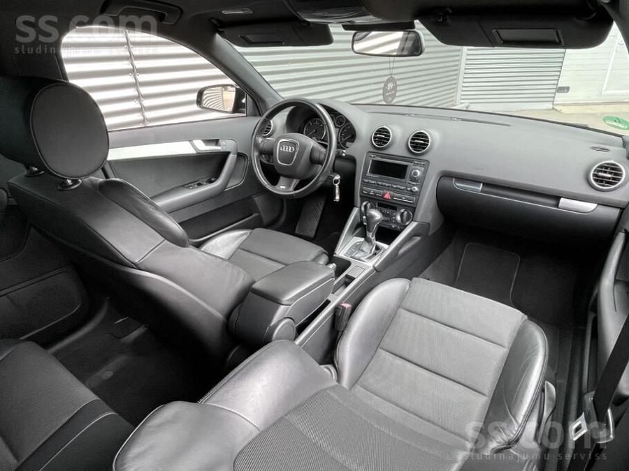 Melns Audi A3 2007 Rīga, ar dzinēja tilpumu 2.00 L un nobraukumu 295 tūkst. km par 4350 €, foto 19 vietnē AUTOMOTO.COM.LV