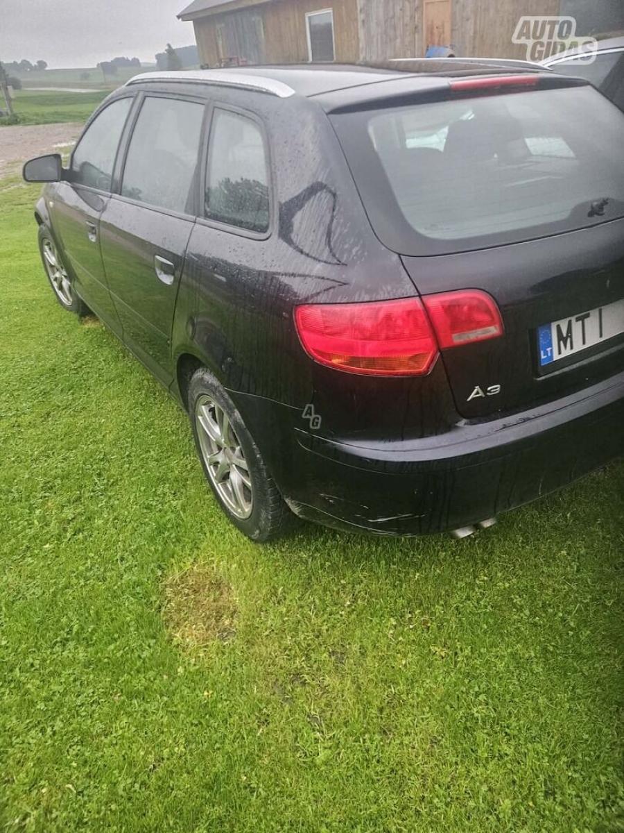 Black Audi A3 2007 in Silale, with an engine capacity of 2.00 L and mileage of 355 thousand km for 1800 €, photo 8 on AUTOMOTO.COM.LV