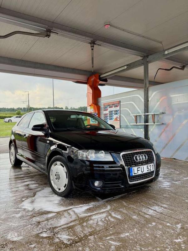 Melns Audi A3 2007 Viļņa, ar dzinēja tilpumu 1.97 L un nobraukumu 366 tūkst. km par 2400 €, foto 1 vietnē AUTOMOTO.COM.LV