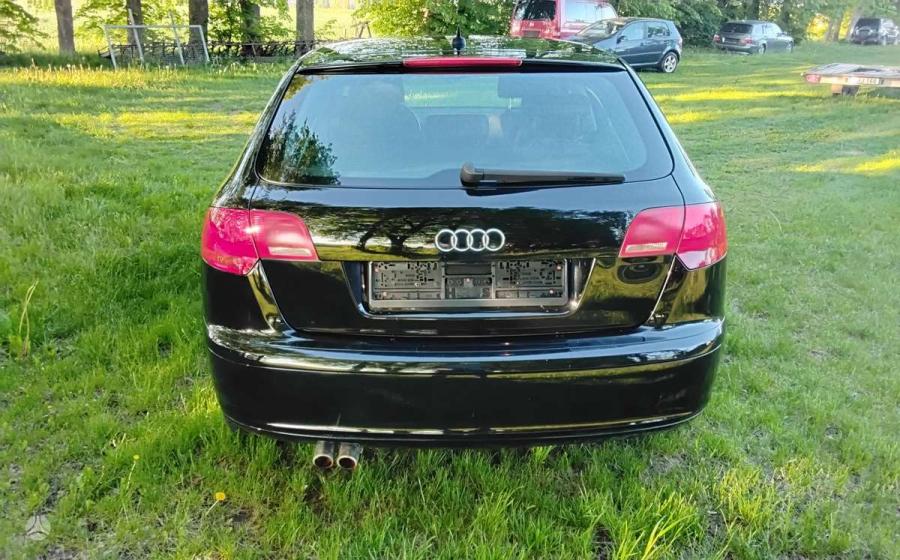 Black Audi A3 2007 in Marijampole, with an engine capacity of 1.90 L and mileage of 259 thousand km for 2500 €, photo 6 on AUTOMOTO.COM.LV