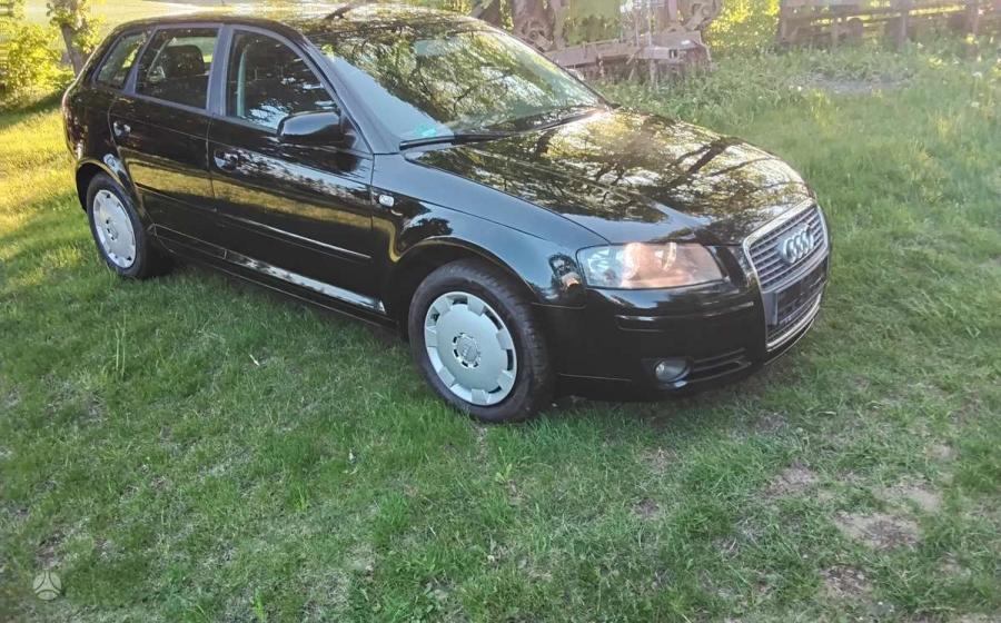 Black Audi A3 2007 in Marijampole, with an engine capacity of 1.90 L and mileage of 259 thousand km for 2500 €, photo 9 on AUTOMOTO.COM.LV