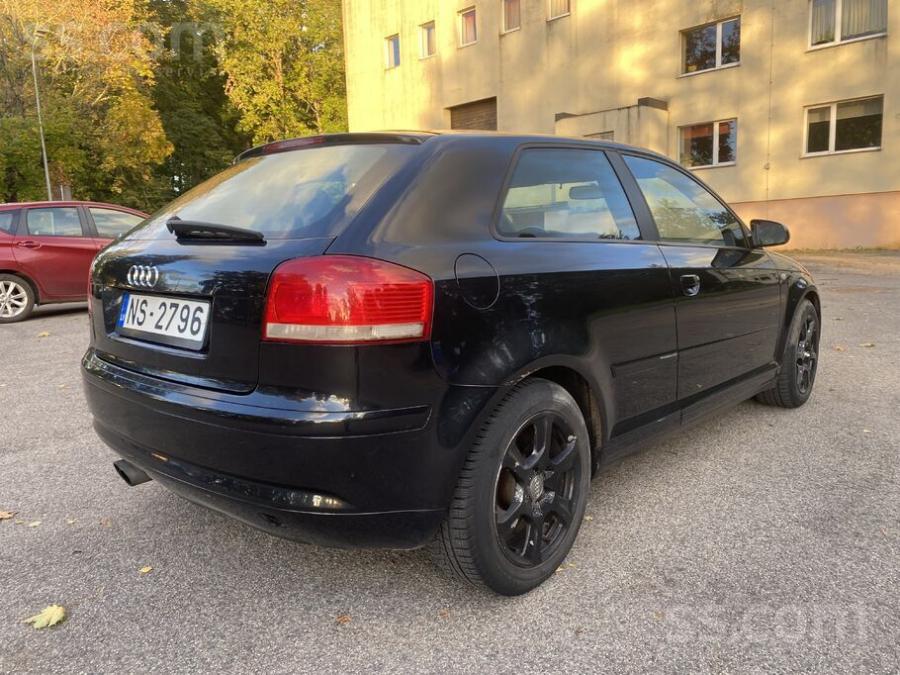 Black Audi A3 2007 in Ogre, with an engine capacity of 1.80 L and mileage of 364 thousand km for 1800 €, photo 4 on AUTOMOTO.COM.LV