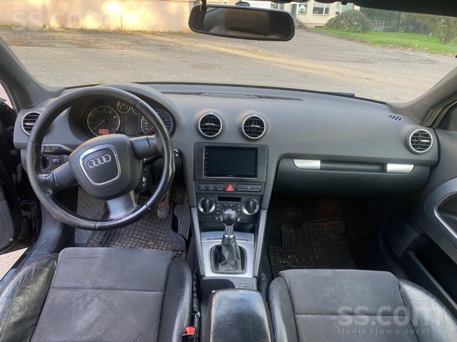 Black Audi A3 2007 in Ogre, with an engine capacity of 1.80 L and mileage of 364 thousand km for 1800 €, photo 6 on AUTOMOTO.COM.LV