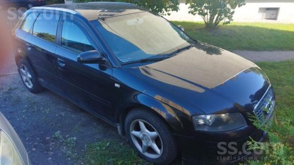 Ауди А3 2007 в Лиепая на AUTOMOTO.COM.LV Черный Ауди А3 2007 в Лиепая, объемом двигателя 1.90 л и пробегом 418 тыс. км за 2400 €, фото 1 на AUTOMOTO.COM.LV