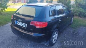 Black Audi A3 2007 in Liepaja, with an engine capacity of 1.90 L and mileage of 418 thousand km for 2400 €, photo 4 on AUTOMOTO.COM.LV