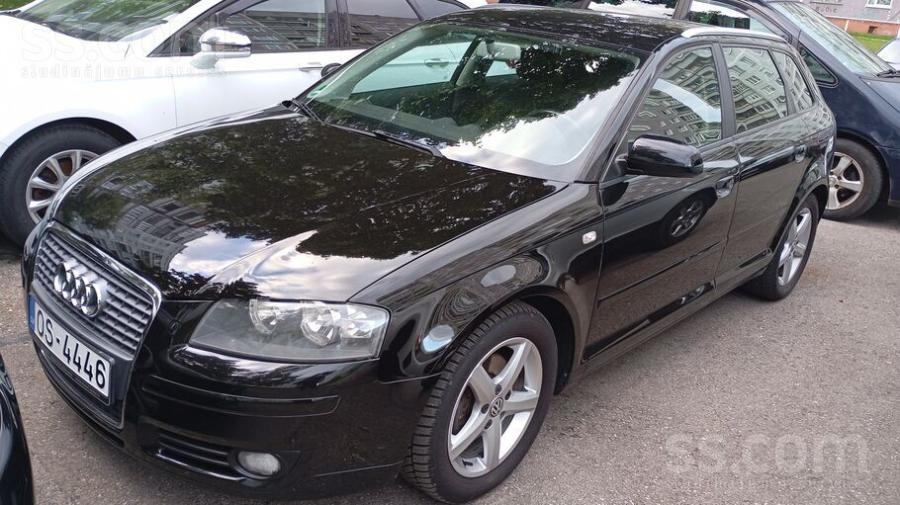 Black Audi A3 2007 in Riga, with an engine capacity of 2.00 L and mileage of 275 thousand km for 3550 €, photo 1 on AUTOMOTO.COM.LV