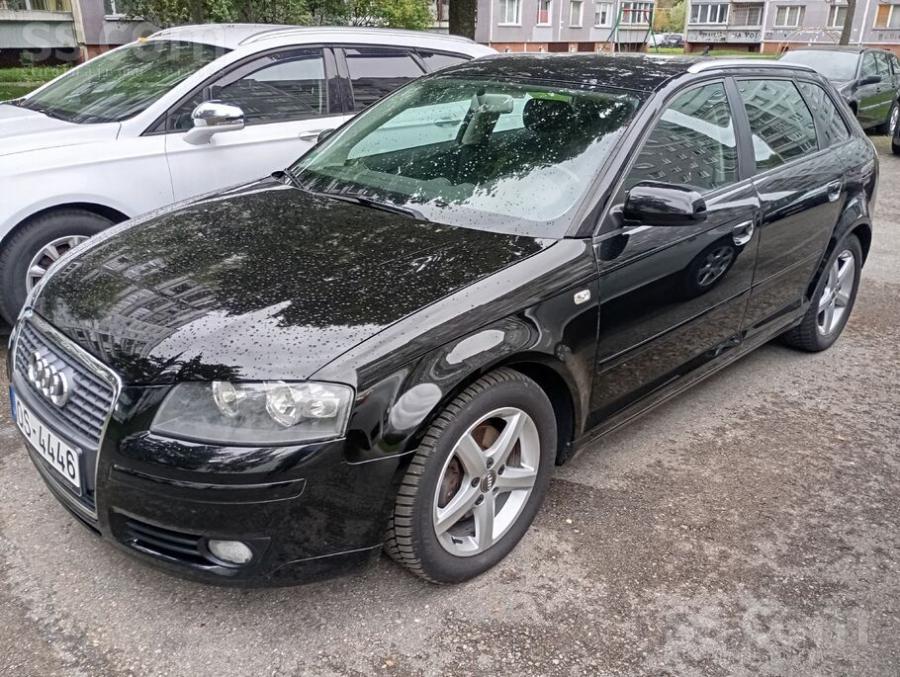 Black Audi A3 2007 in Riga, with an engine capacity of 2.00 L and mileage of 275 thousand km for 3550 €, photo 3 on AUTOMOTO.COM.LV
